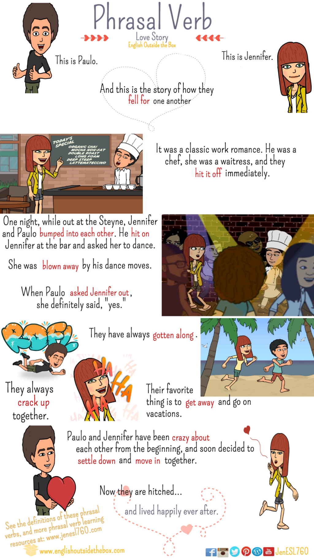 Phrasal Verb Friday: Paulo and Jennifer's Love Story - English Outside ...