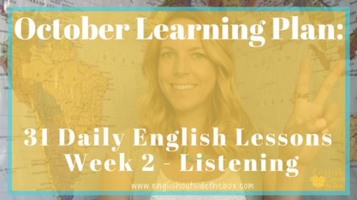 October Learning Plan: 31 Daily English Lessons - Week 2 Listening ...